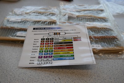 2125 Resistor Starter Kit 5% 1/4 w E12 Complete Series | eBay UK