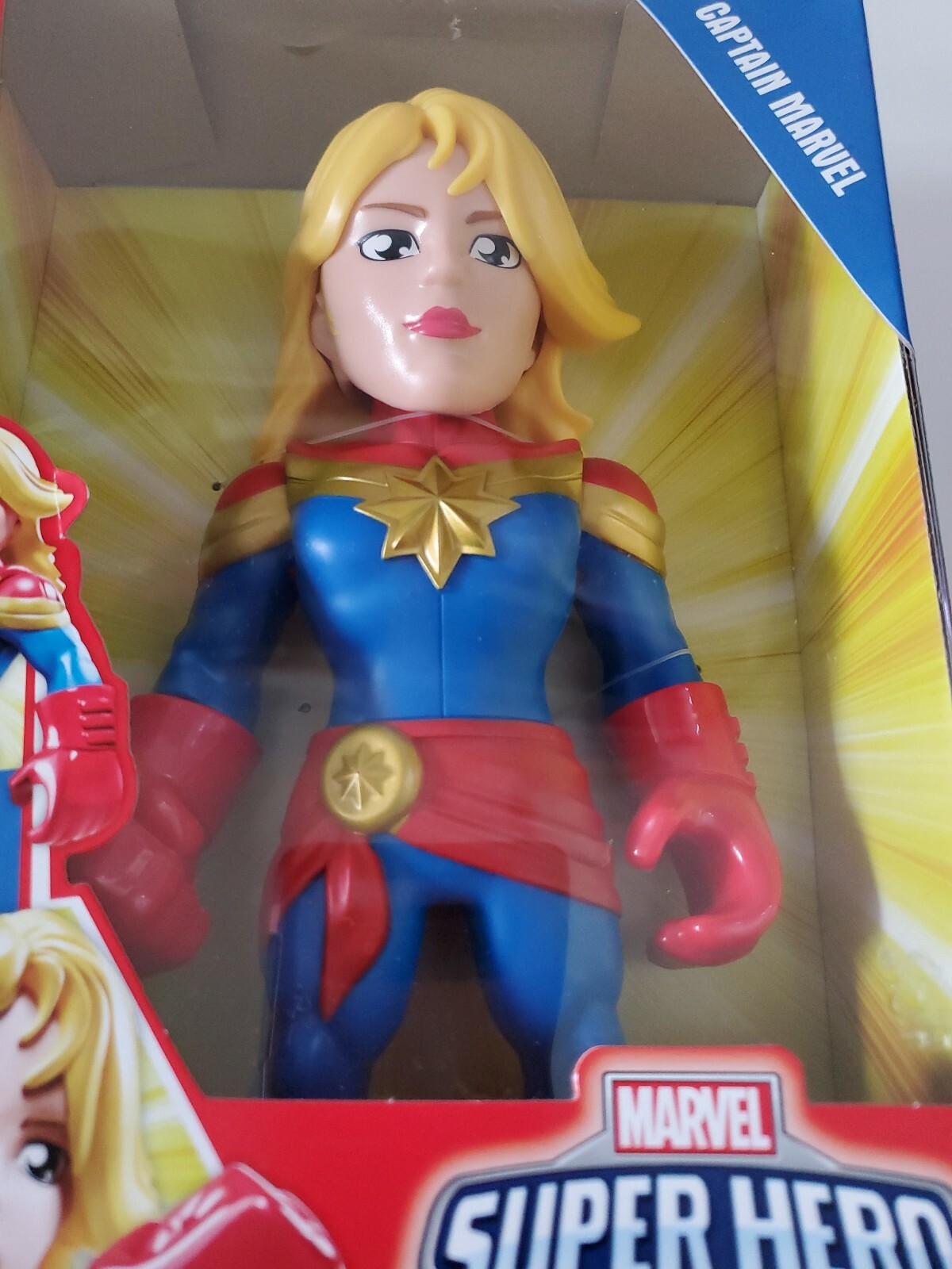 NEW Avengers Super Hero Adventures 10" CAPTAIN MARVEL Mega Mighties ...