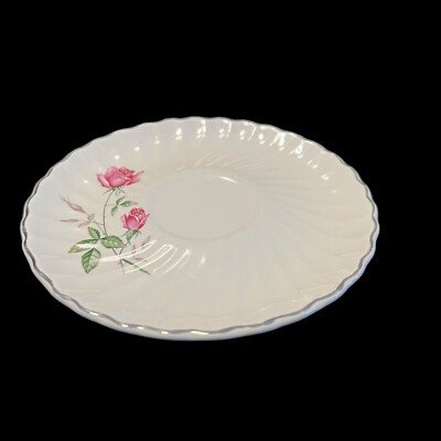 Vintage Scio Dorset Rose Saucer | eBay