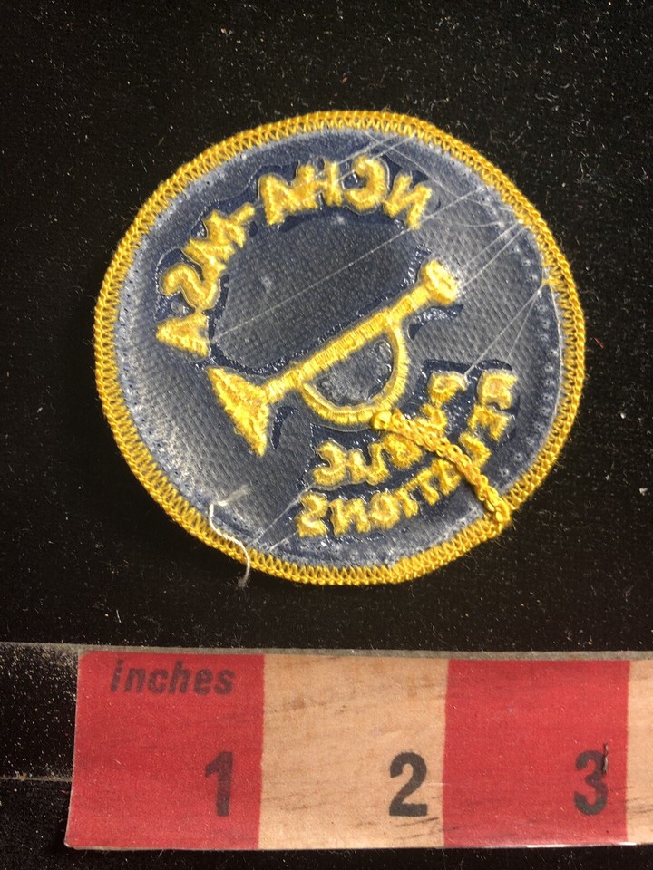 Vintage NCHA - MSA PUBLIC RELATIONS Camping Patch ( trumpet ) 98WF | eBay