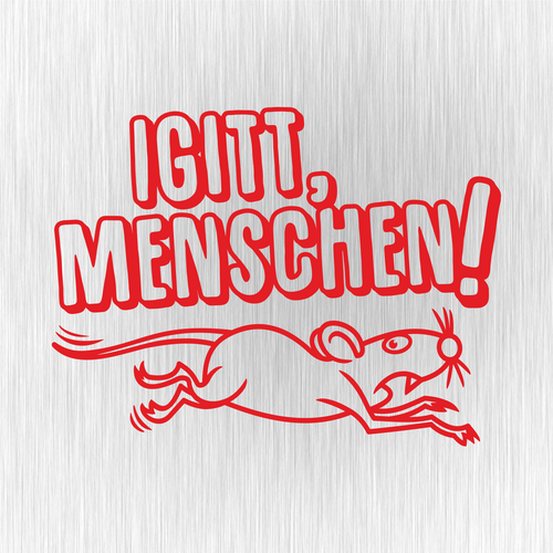 Igitt People Rat Mouse Cartoon Comic Red Car Vinyl Decal Sticker | eBay