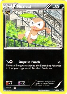 Pokemon - Nuzleaf - 71/99 - Uncommon - BW - Next Destinies - NM | eBay