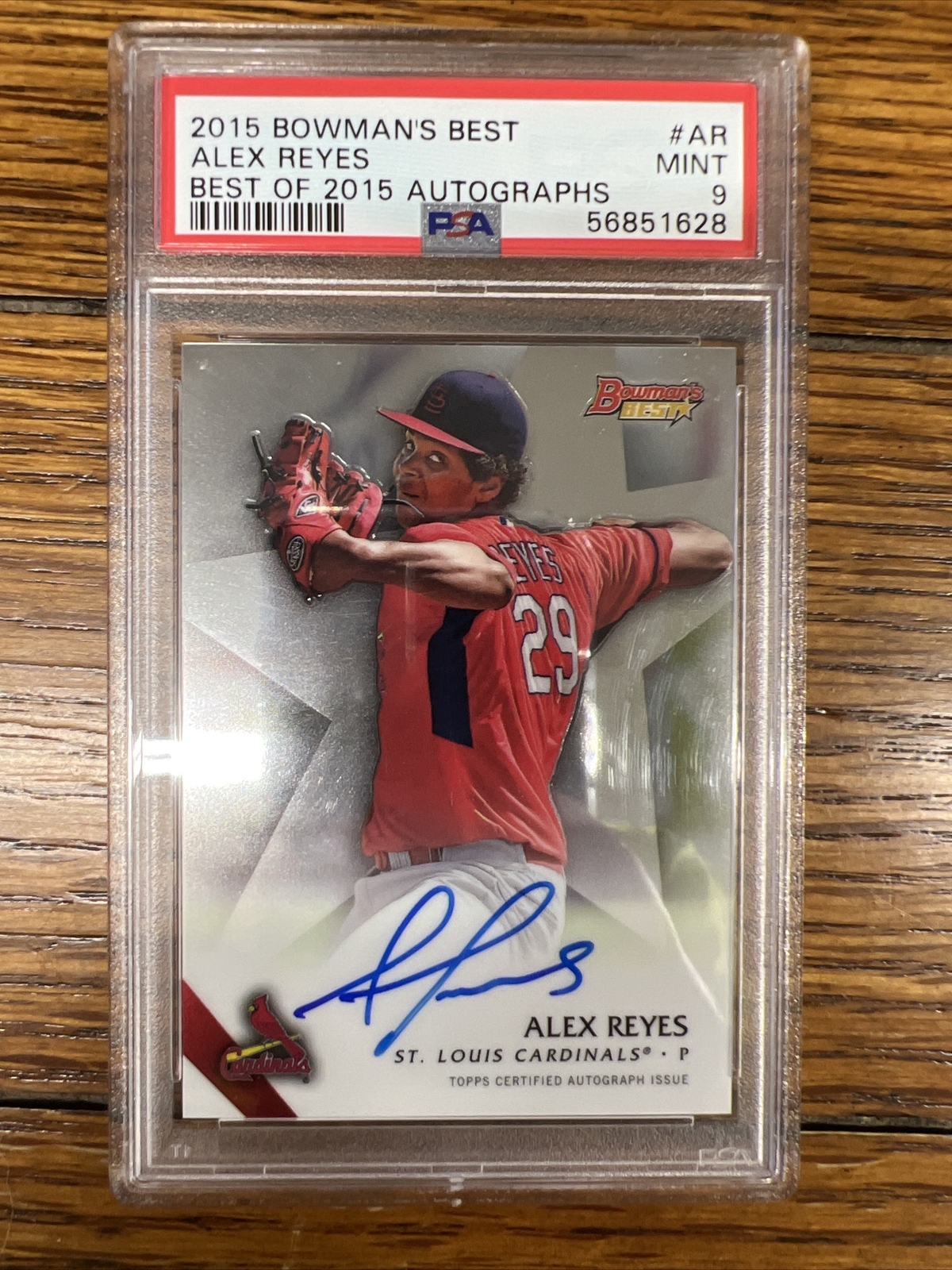 2015 Alex Reyes Bowman's Best On-Card Auto Autograph RC Mint Cardinals ...