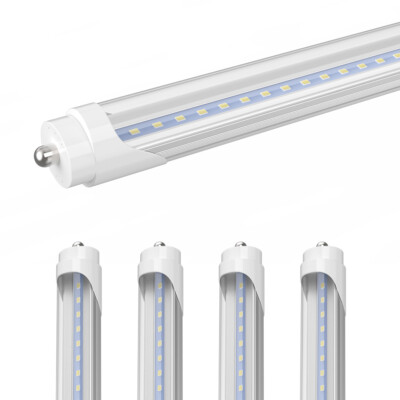 T8 8FT Single Pin LED Tube Light Bulbs FA8 45W 6000K Warehouse LED Shop ...