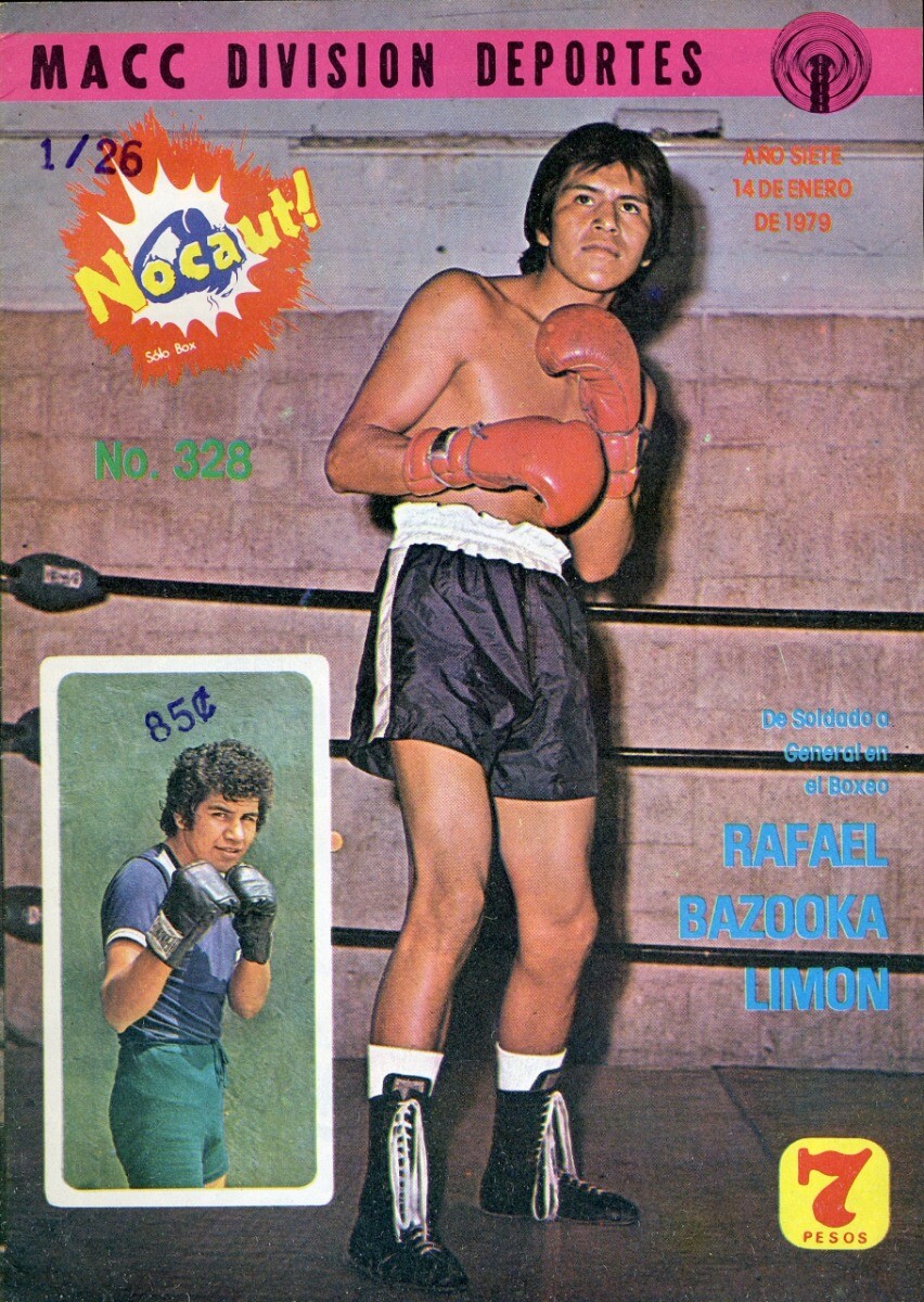 RAFAEL BAZOOKA LIMON Nocaut! Solo Box Boxing Magazine #328 January 14 ...