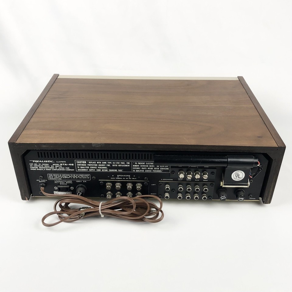Vintage Realistic STA-46 AM/FM Stereo Receiver (Works, Needs Service ...