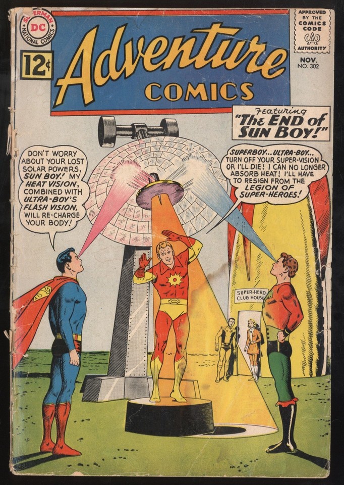 JW | DC Comics | 1964 Adventure Comics | RUN of (3) # 302 303 304 ...