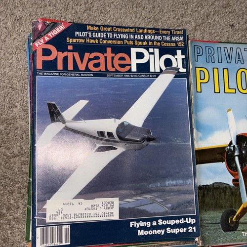 Lot of 23 Aviation Magazines Private pilot from years 1965- 1994 | eBay