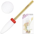 Professional Quality Ceramic White Flame Cone Shaped Bit Nail Drill ...