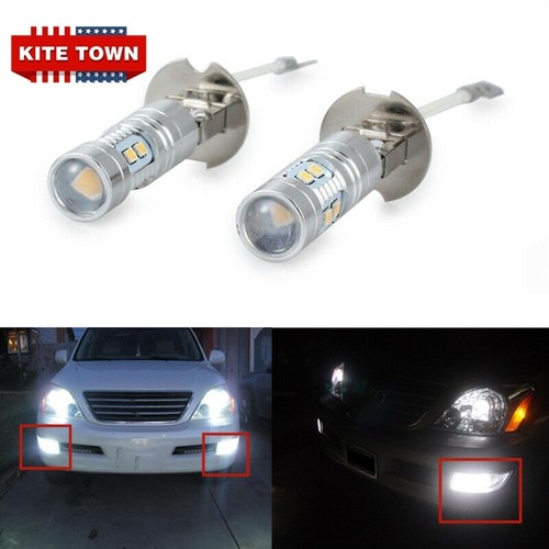 H3 LED 10SMD White 6000K Foglight Bulbs For 2003-2009 Lexus GX470 LX470 ...