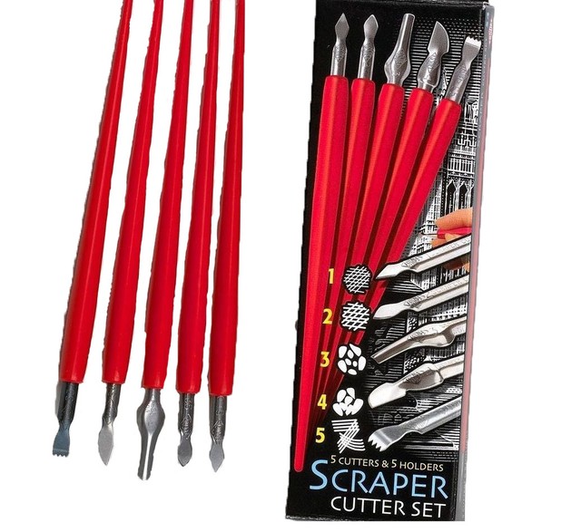 ESSDEE Scraper Cutter Set 5 Assorted Cutters and Holders for sale ...