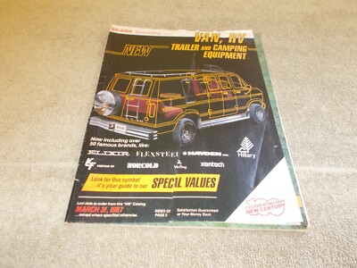 VINTAGE 1986 ~ 87 SEARS VAN RV TRAILER CAMPING CATALOG EQUIPTMENT ...
