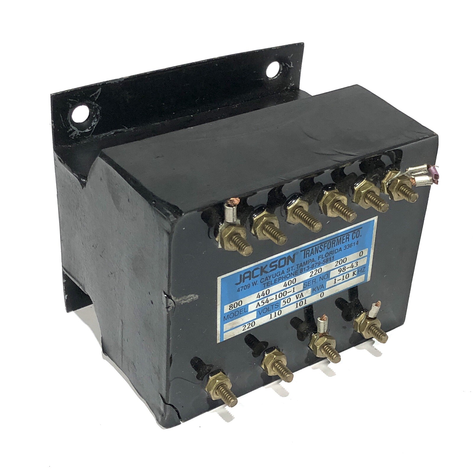 * Jackson Potential Transformer A54-100-1 50V Used | eBay