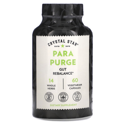 Crystal Star Parasite Purge 60 Veggie Caps Gluten-Free, GMP Quality ...