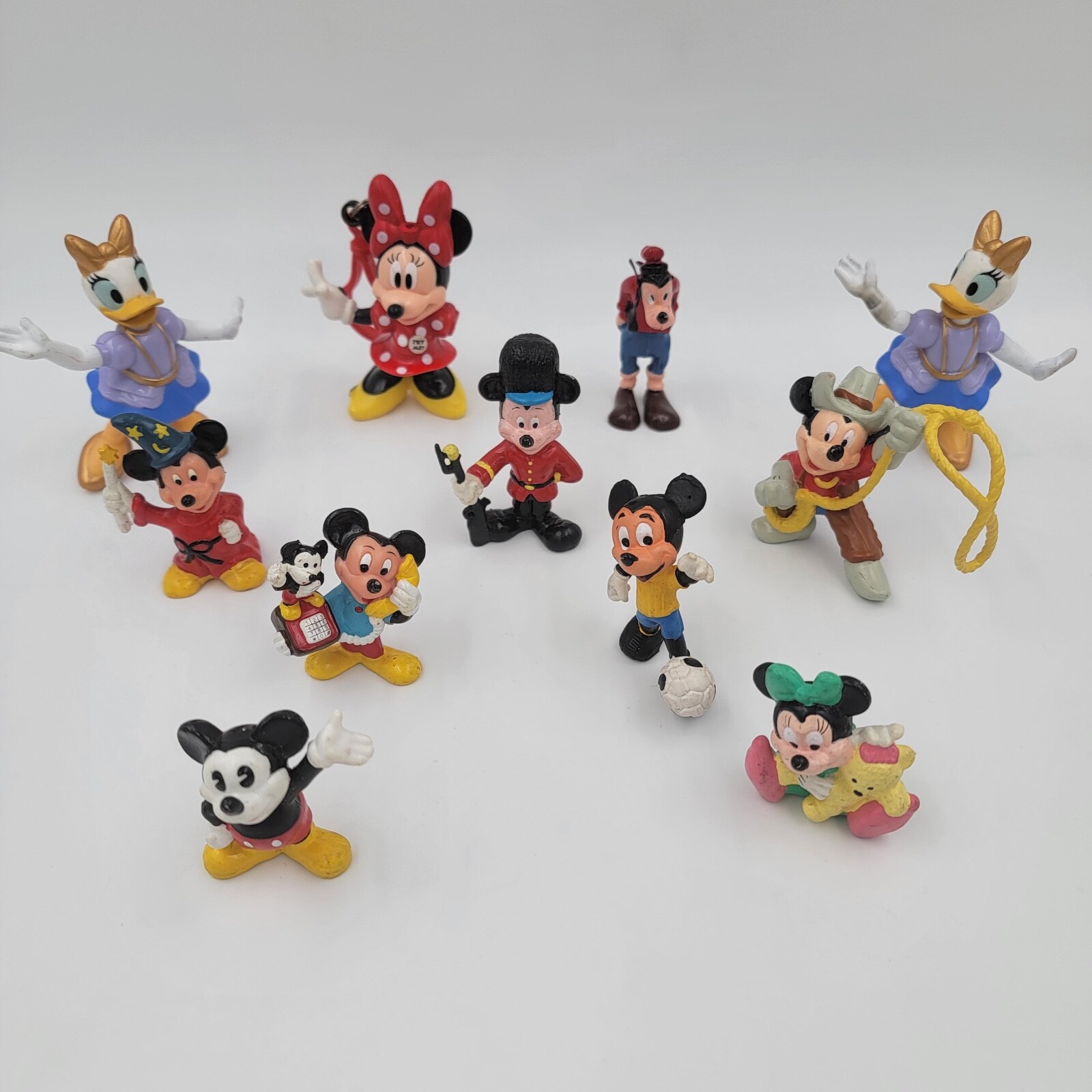 Vintage Walt Disney Mickey Minnie Mouse Toy Figures Lot of 11 Variety ...