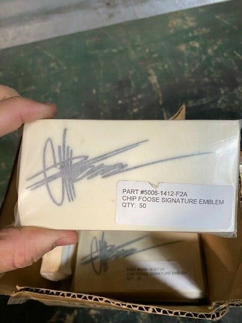 Chip Foose Vinyl Signature Emblem (Lot of 5 Stickers) | eBay