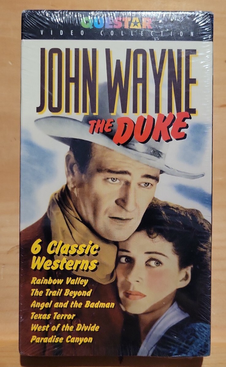 John Wayne The Duke in 6 Classic Westerns VHS Questar Video Collection ...