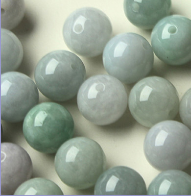 Natural Large Gemstone Round Loose Genuine Jadeite Jade Beads Lot ...