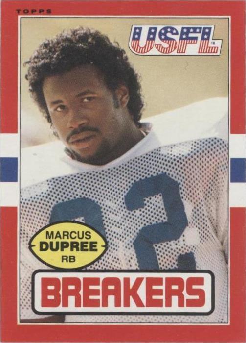 1985 Topps USFL Marcus Dupree #105 for sale | eBay