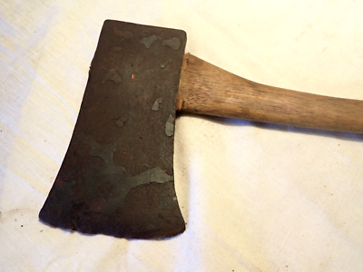 Vintage Axe Ax marked with 'E' or 'M' - 24.5"long x 7.5" x 4.5" head | eBay