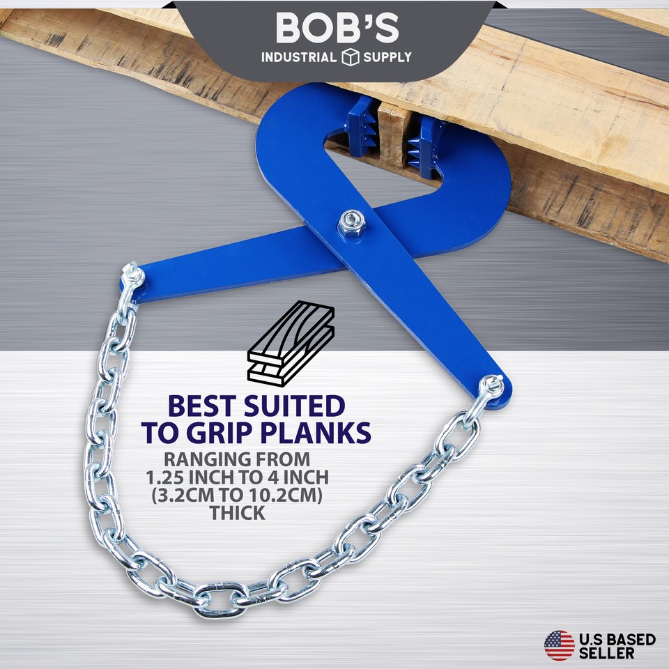 BISupply Pallet Claw Puller - 5000lb Max Scissor Clamp Gripper with ...