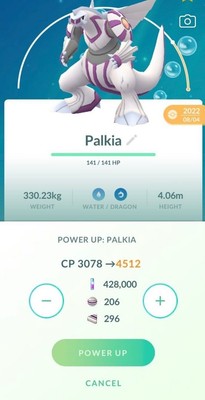 Pokemon Trade Go -- Level 50 - Palkia 3 Moves For PvP Master League | eBay