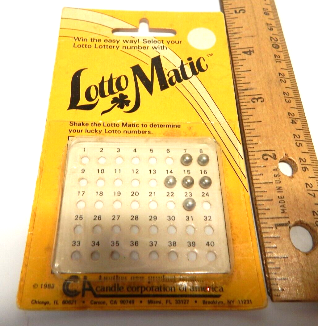 Vintage Lotto Matic Lottery Number Picker 1983 | eBay