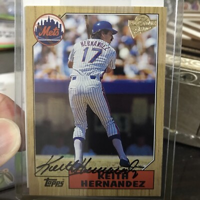 Topps Keith Hernandez Authentic Signatured Trading Card | eBay