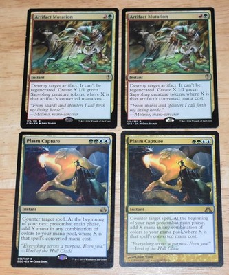 MTG 4x Rare Instant Artifact Mutation & Plasm Capture | eBay