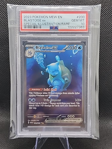 Blastoise ex 200/165 Sv: Scarlet & Violet 151 Holo PSA 10 Pokemon | eBay