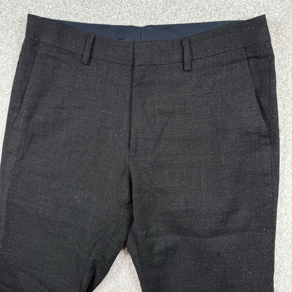 Bonobos Pants Marzotto Tessuto Gray Wool Tailored Fit Trousers 32x29 | eBay