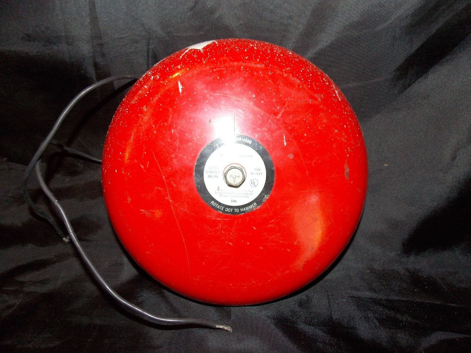 Vintage Safe House Red Bell Model 49-498B Buglar alarm 6.5" Housing ...