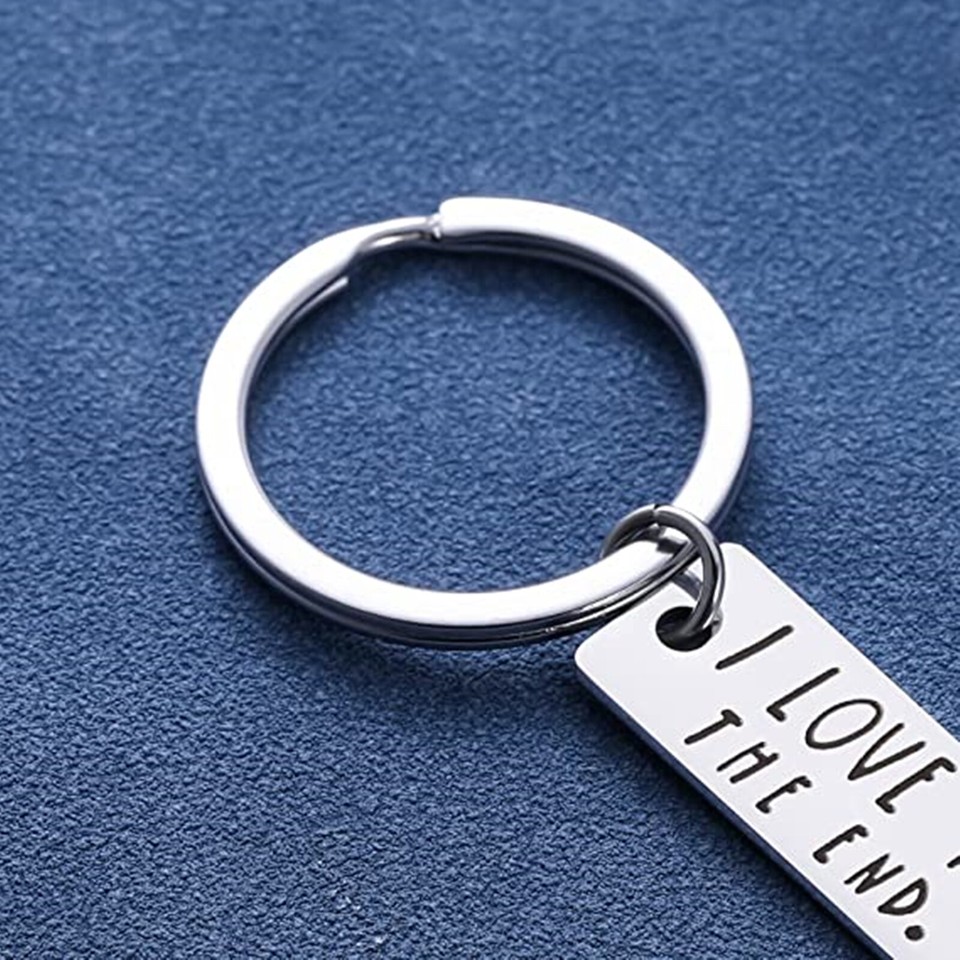 Creative Keychain I Love You Most The End I Win Keychain for Wife ...
