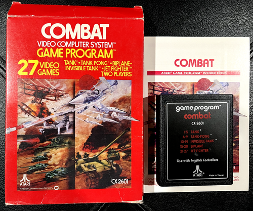 Combat Atari 2600 1978 Complete in Box! Tested! See Video of it Working ...