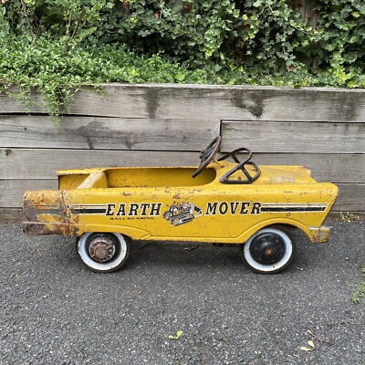 Vintage PEDAL CAR! - 1960’s Murray Earth Mover Steel Ride On Car Toy ...