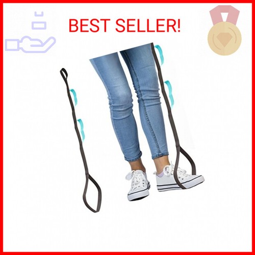 Leg Lifter Strap with Two Hand Loops,Rigid Foot Loop 42 Inches in ...