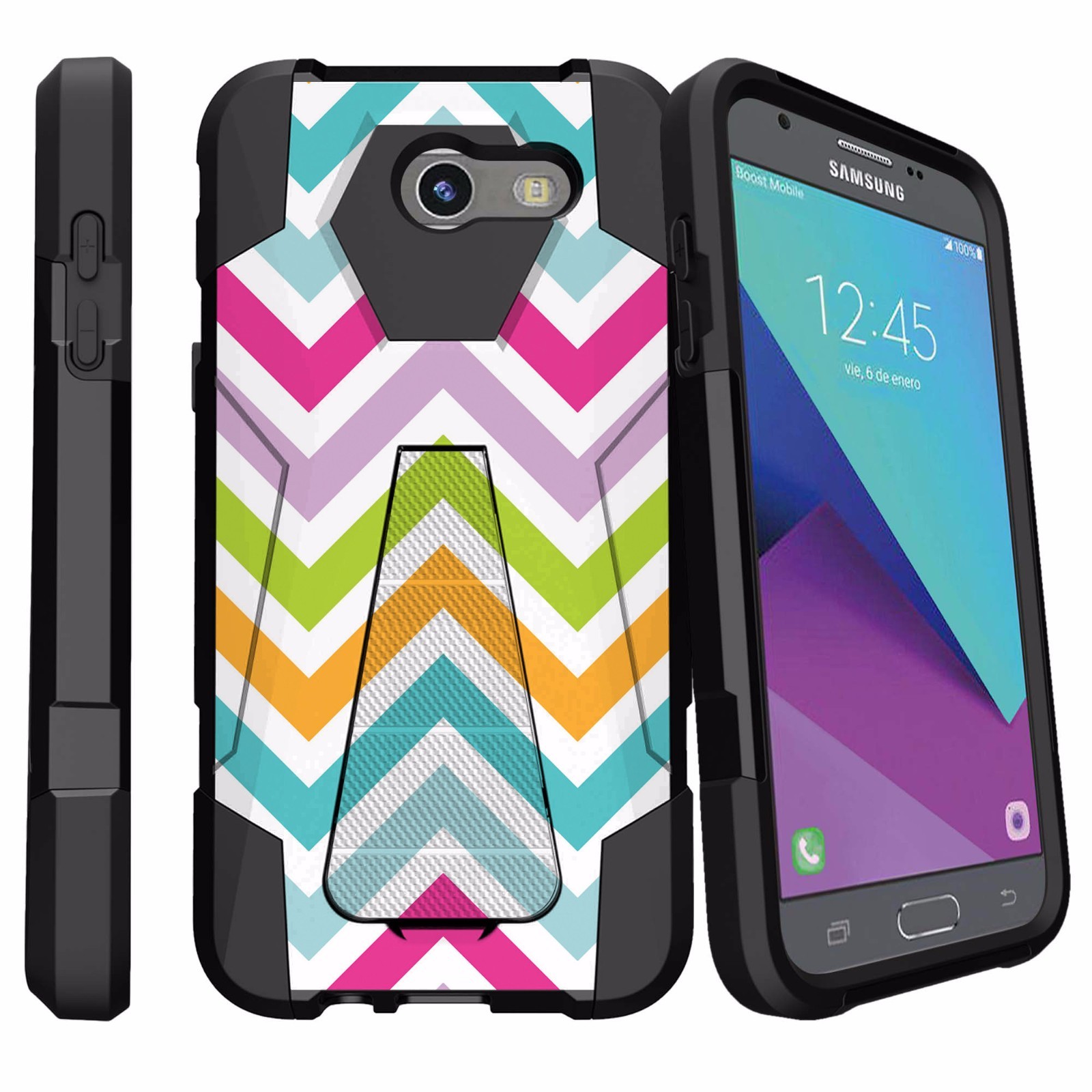 Rugged Case Cover for Samsung Galaxy J3 Emerge J3 2017 Sol 2 J3 Eclipse ...