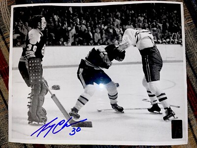 1969 GERRY CHEEVERS TYPE 1 PHOTO AUTOGRAPH JOHN FERGUSON NHL HOCKEY DON ...