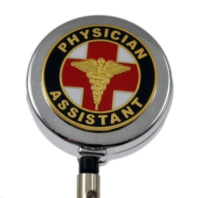 PA Physician Assistant Badge Reel Retractable Hospital Security ID ...