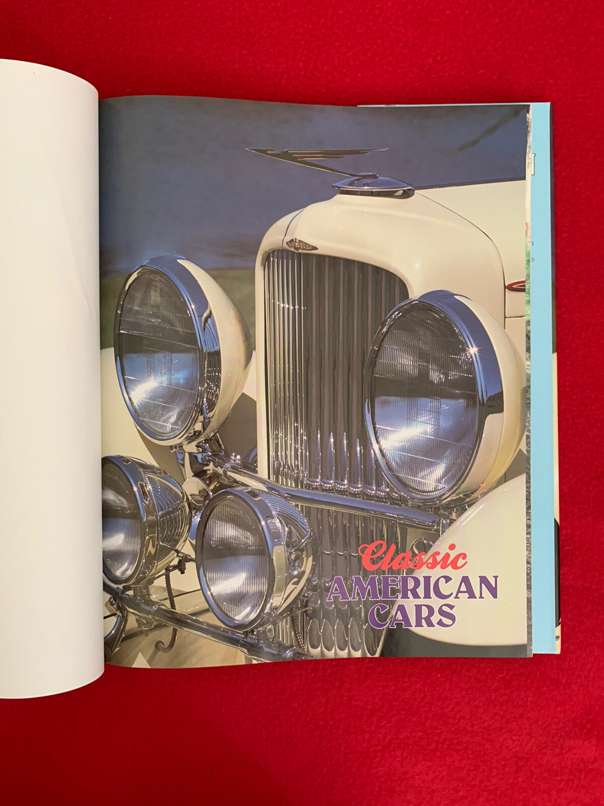Classic American Cars By Richard Nichols Full Color Hardbound w/Book ...