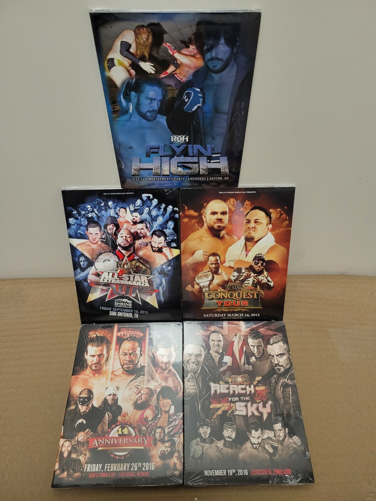 ROH dvds-Adam Cole, Omega, AJ Styles,Okada, Briscoes, Dijak, Rush, Goto ...