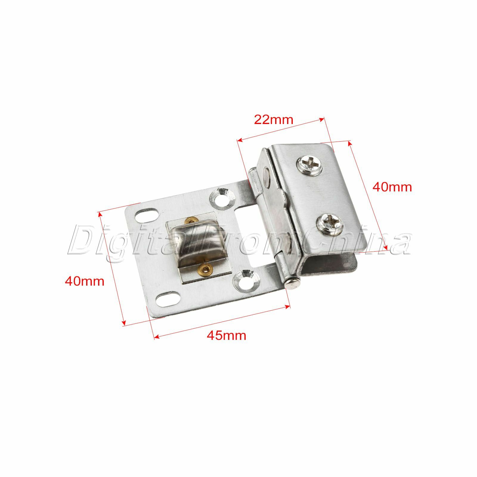 Wall Mounted Stainless Steel Door Glass Clamps Pivot Hinges For 5mm-8mm ...