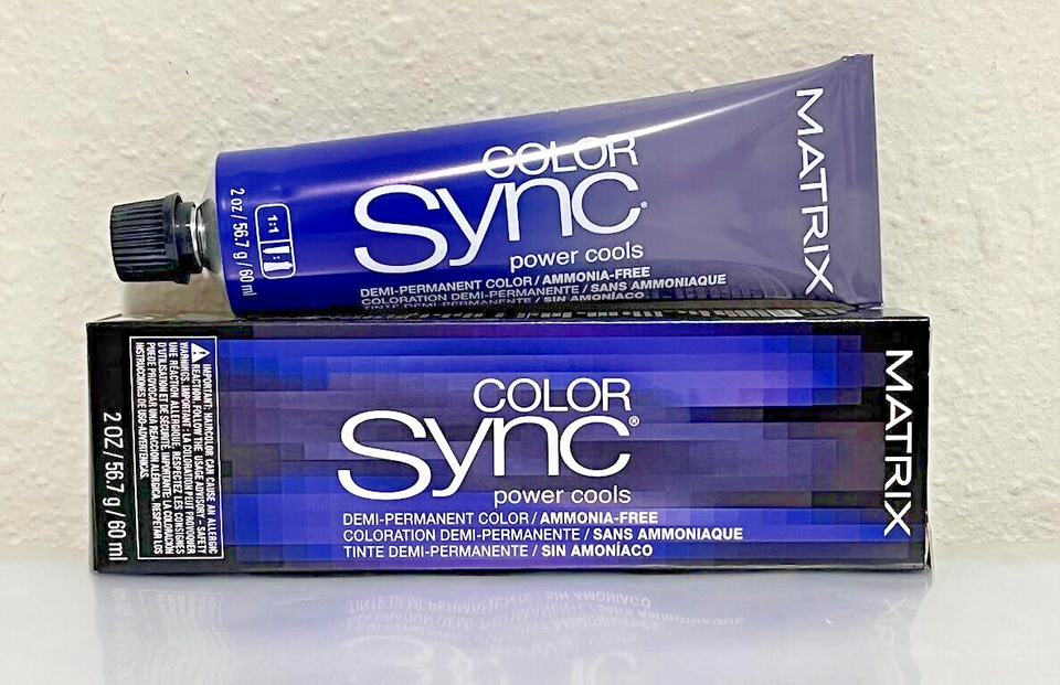 36 Matrix Color SYNC 7AA Dark Blonde Ash Ash 2 oz ea Demi-Permanent ...
