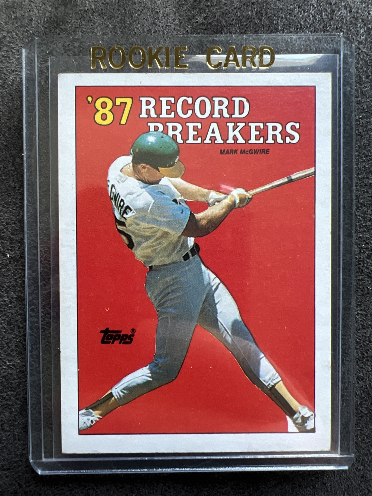 MINT! 1988 Topps Mark McGwire #3 ERROR CARD w/ White Triangle Oakland A ...