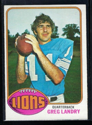 1976 Topps Football #286 - Greg Landry - Detroit Lions | eBay