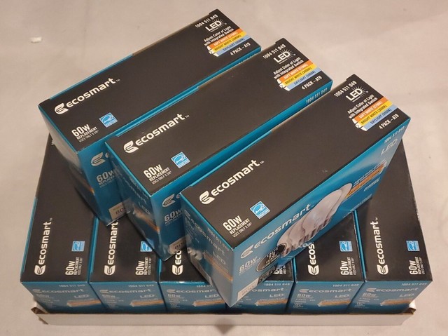 Ecosmart LED 60w Replacement Dimmable Bulb A9A19A60WT20C04 4 Pack ...