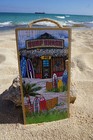 Surf Shack Tiki Hut Sign Surfing Surfboard Tropical Island Beach Home ...