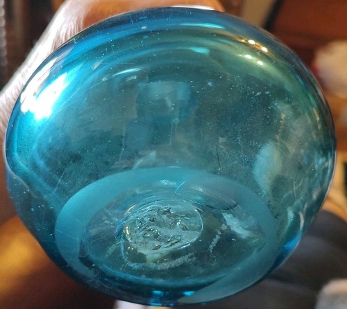 ALTAGLASS Hand-Blown Turquoise / Blue Glass Pitcher | eBay