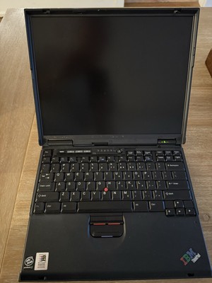 WORKING IBM T21 ThinkPad Laptop Vintage PENTIUM 3 @ 800MHZ 384MB RAM ...