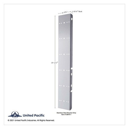 United Pacific 39860 Air Cleaner Light Bar Front, Stainless Steel, With ...